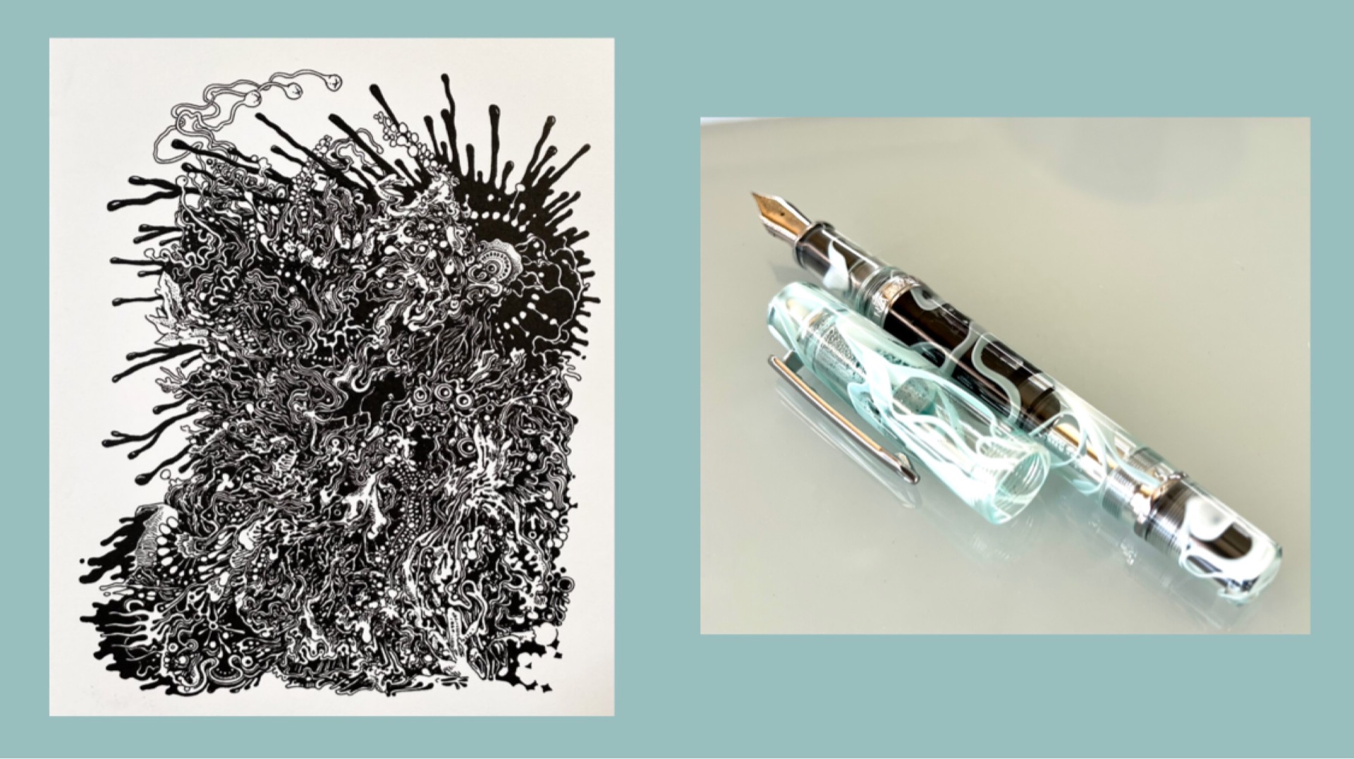 A Peter Pen – Pen Paint and Scalpel