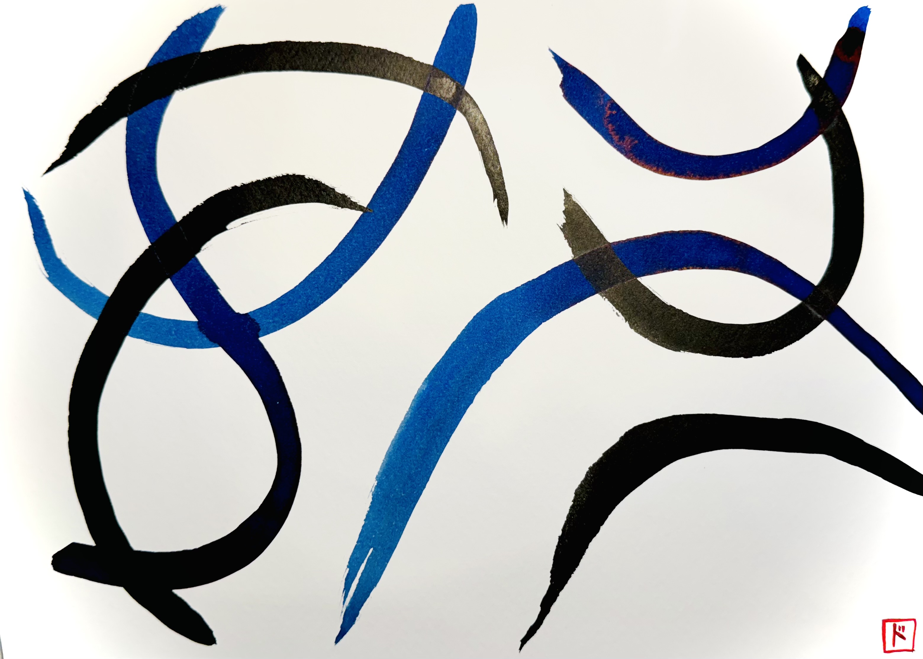 Sumi-e meetsド (do) – Pen Paint and Scalpel